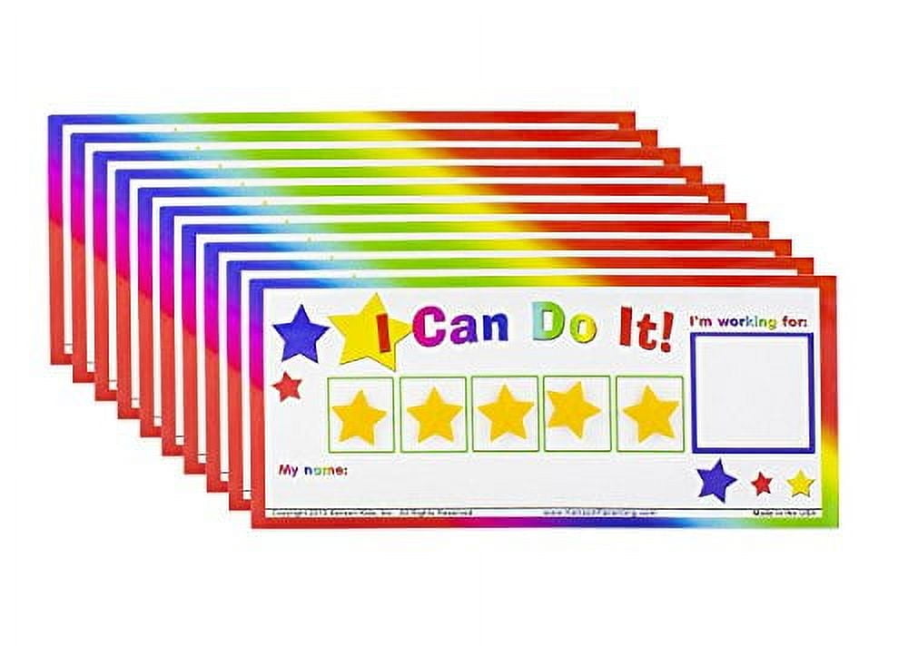 Kenson Kids I Can Do It! Reward Chart Token Board Classroom Pack (10 ...