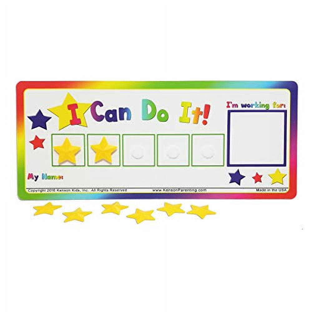 Kenson Kids â€œI Can Do It!â€ Token Board. Colorful Magnetic Rewards ...