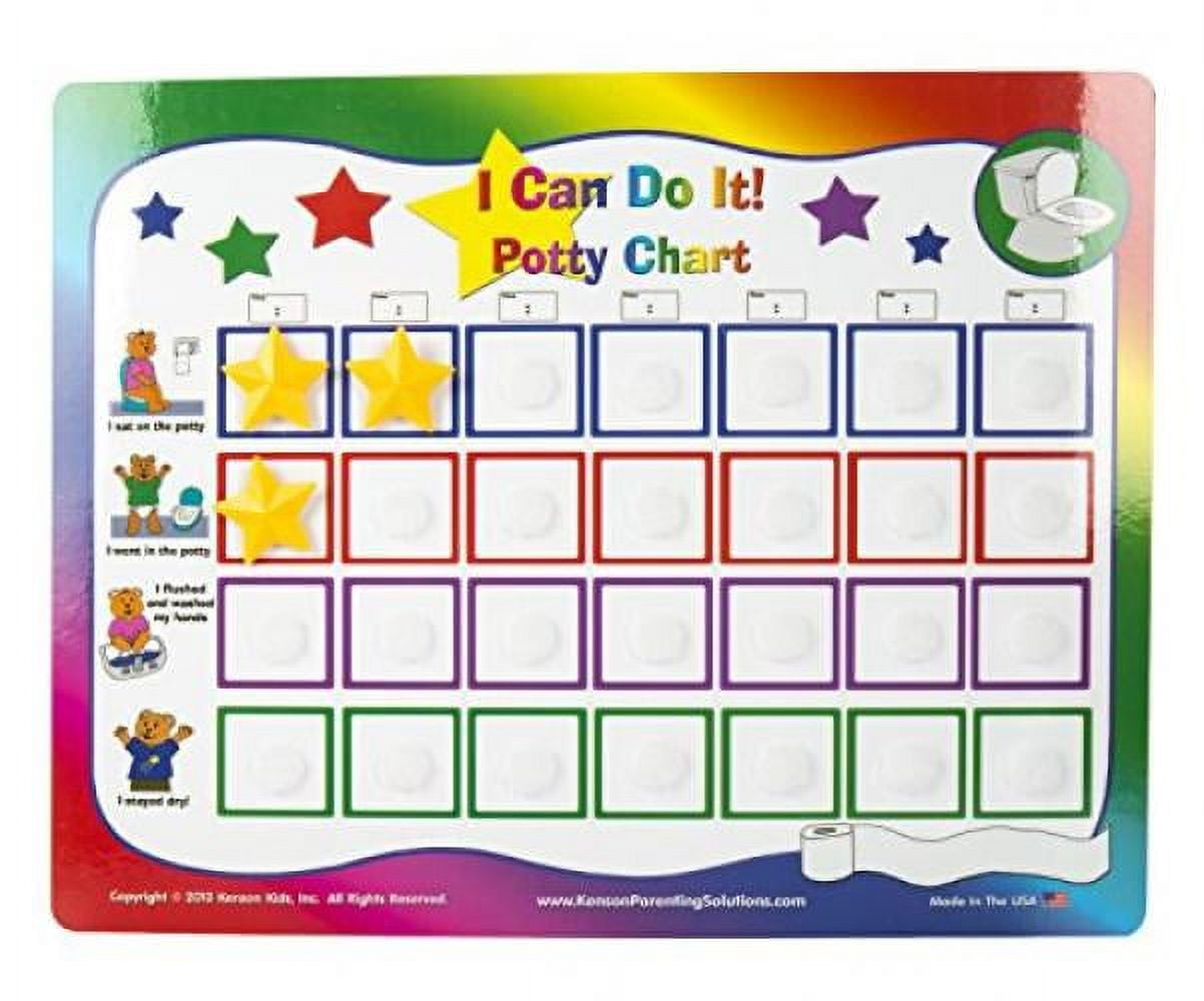 Kenson Kids I Can Do It! Potty Training System, Chart with Stars, Book ...