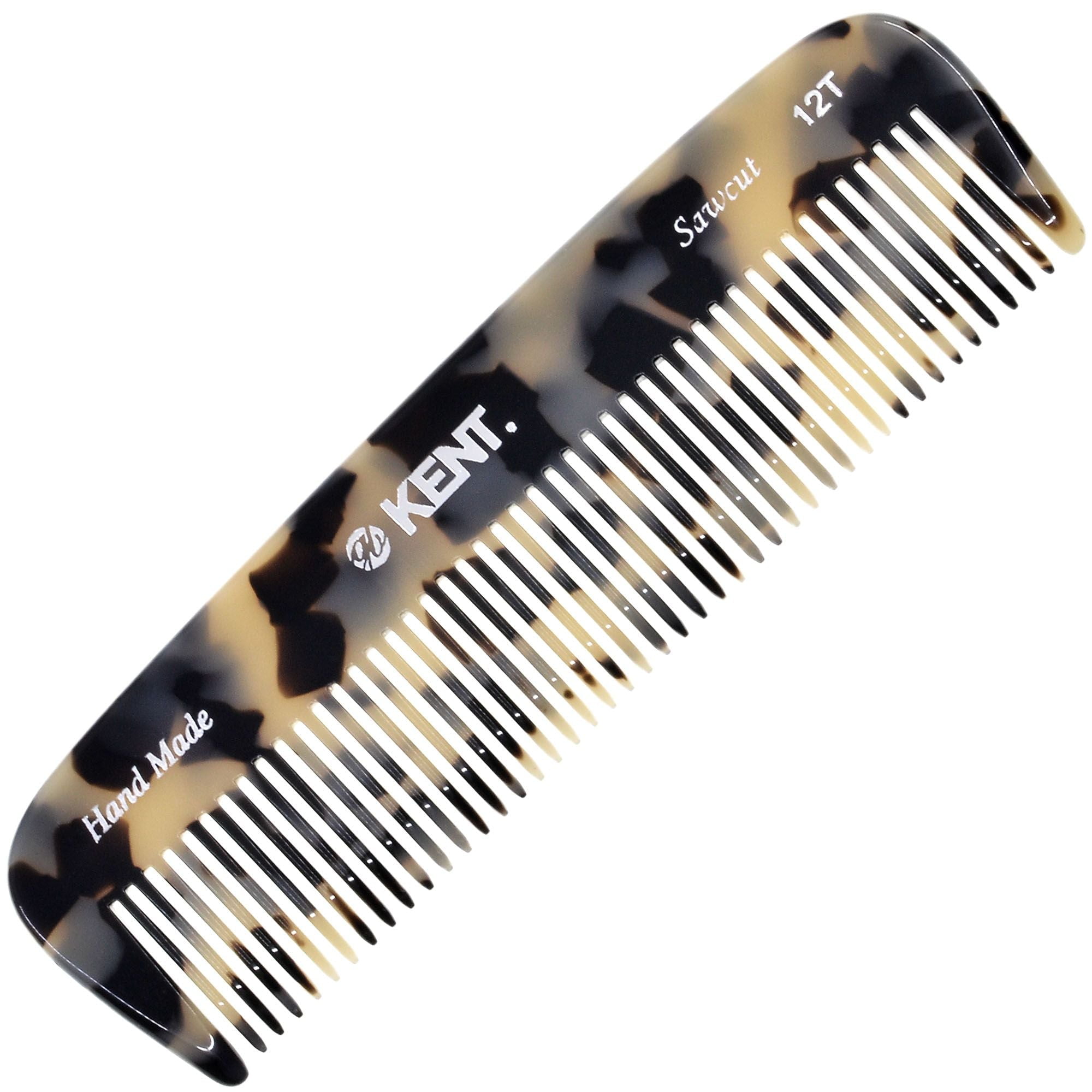 Kent 12T All Coarse Hair Detangling Comb Wide Teeth Pocket Comb for ...