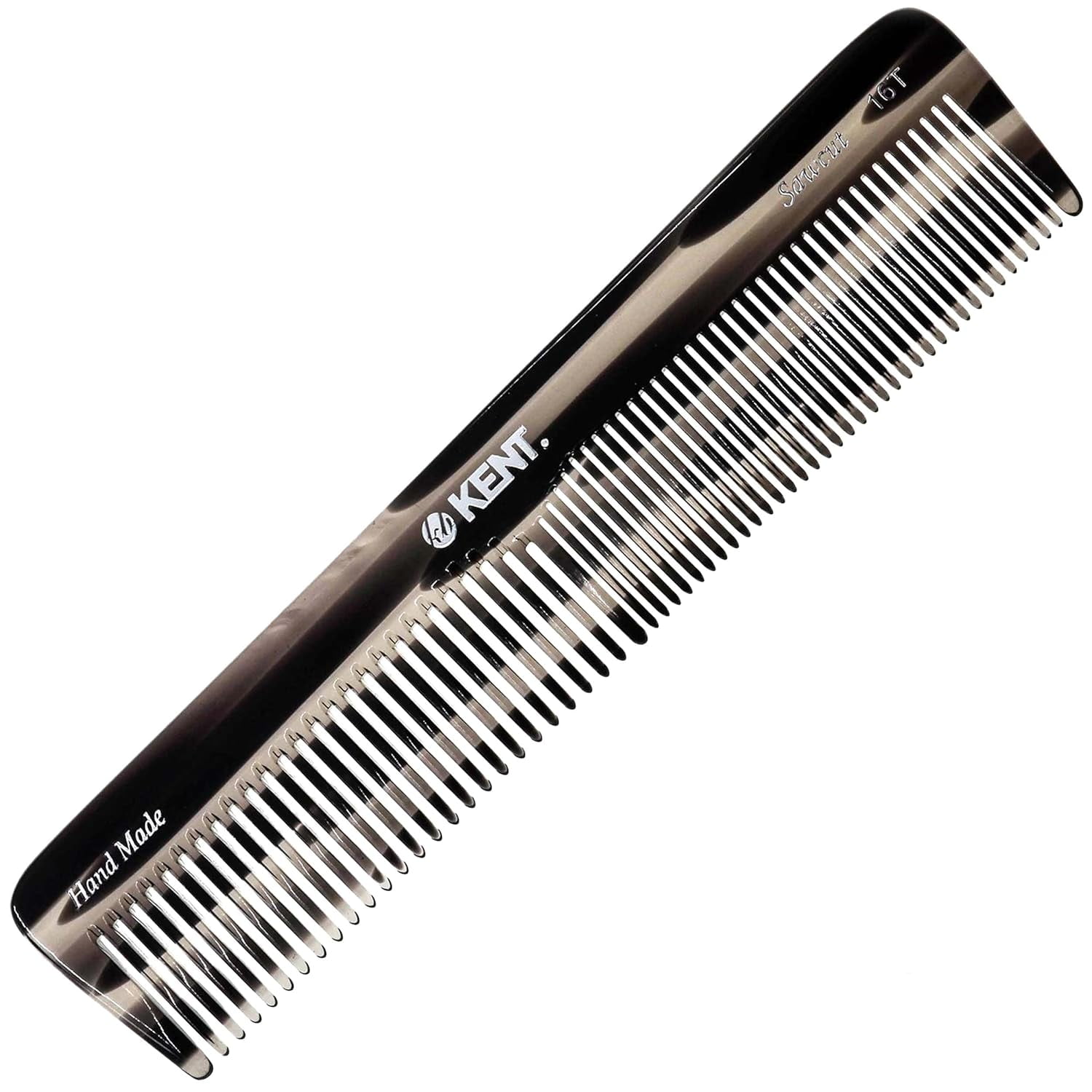 Kent 16T Fine Tooth Comb and Wide Tooth Comb for Hair, Kent Beard Comb ...