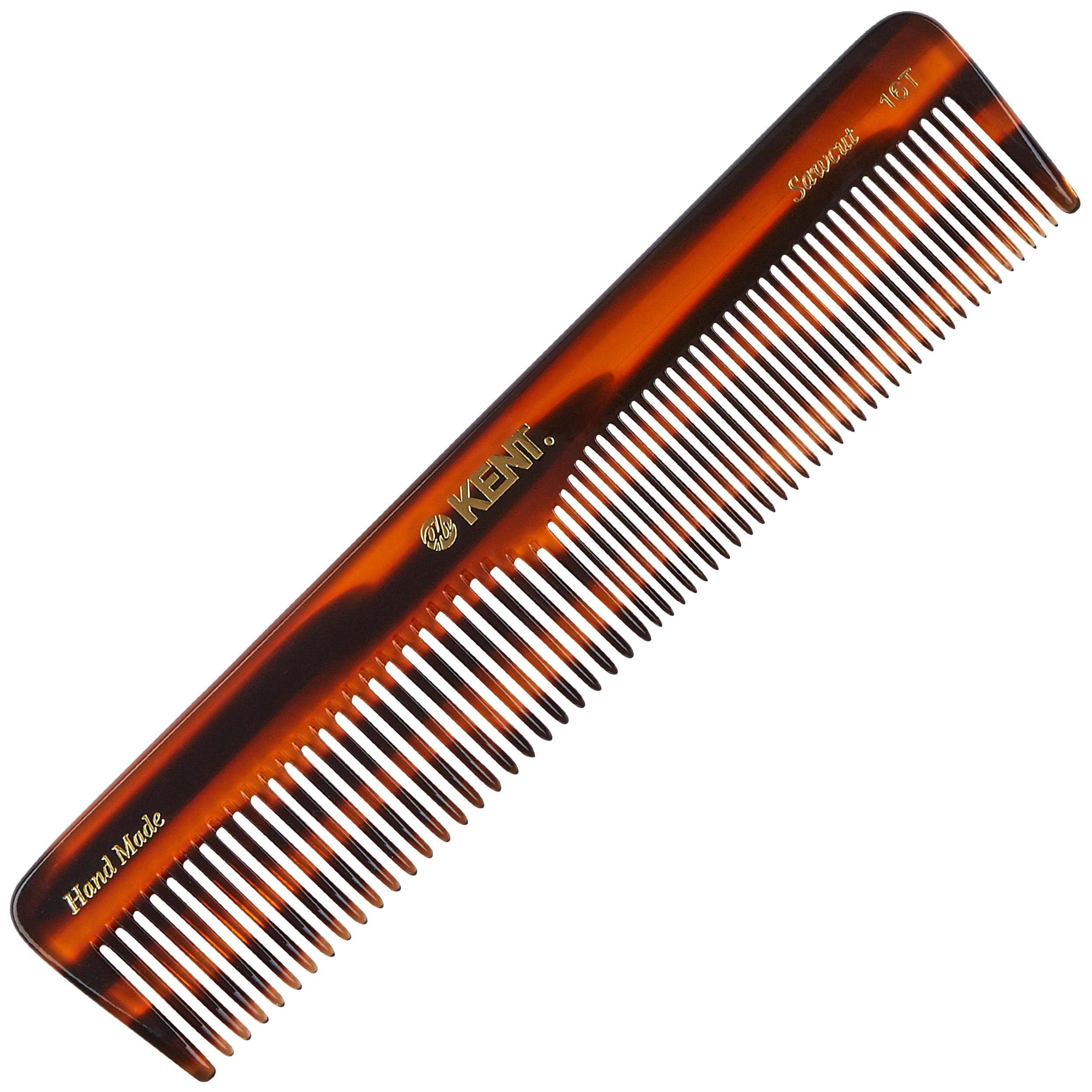 Kent 16T Fine Tooth OKA4 and Wide Tooth Comb for Daily Grooming ...