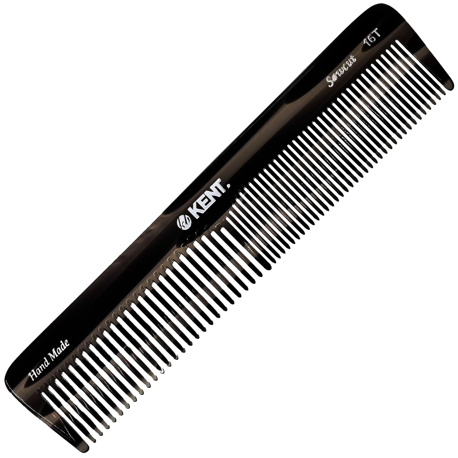 Kent 16T Graphite Fine Tooth and Wide Tooth Comb for Daily Grooming ...
