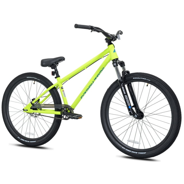 Ozark Trail Dirt Jump Bike, 26" Wheels, Fits Teen & Adult Riders 5'2"-5'10", Yellow, Teen ...