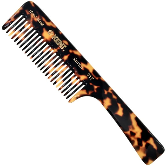 Kent 91T Detangler Combs for Women Wide Tooth Hair Comb for Curly and ...