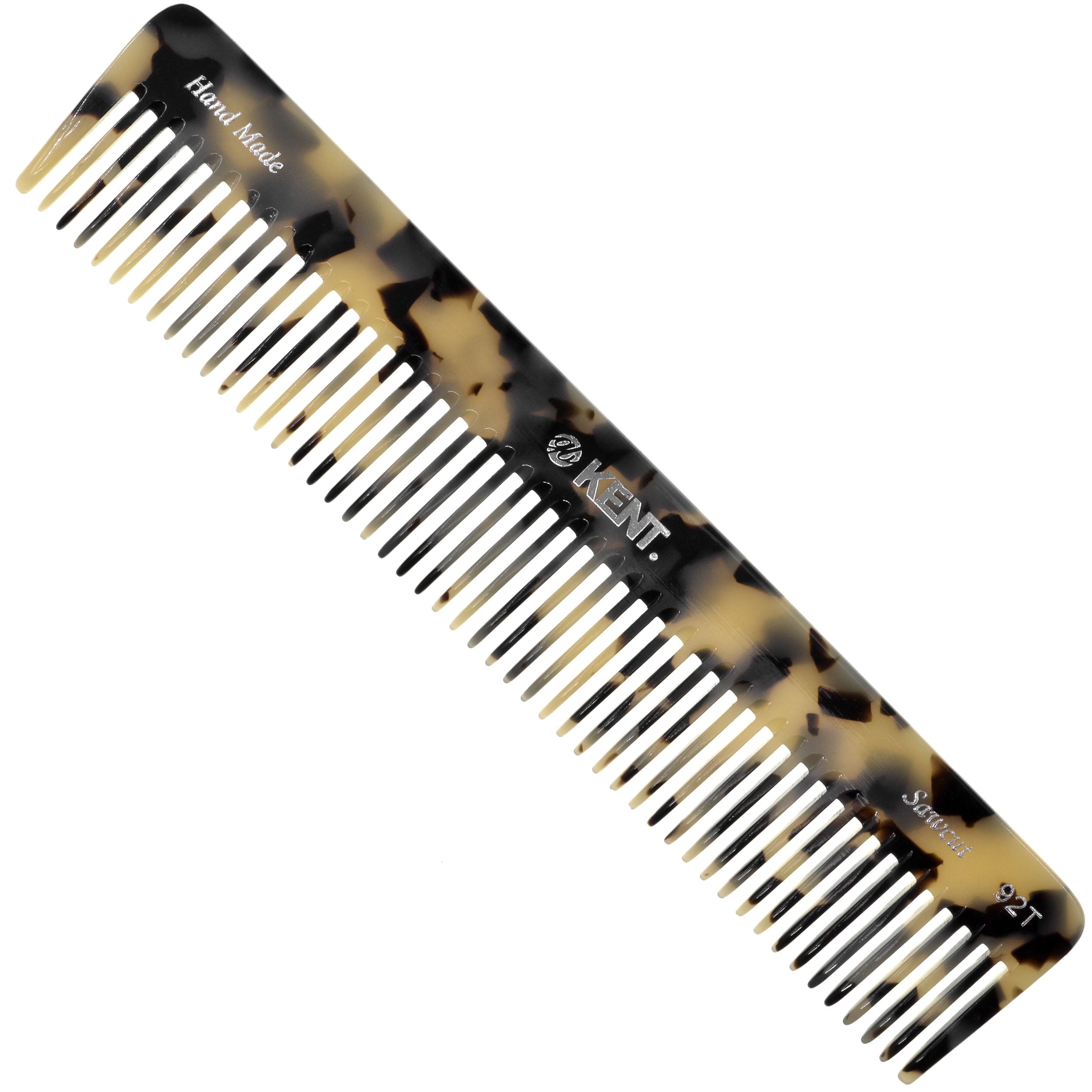 Kent 92TW Wide Tooth Comb Detangler Comb for Curly Hair, Detangling ...