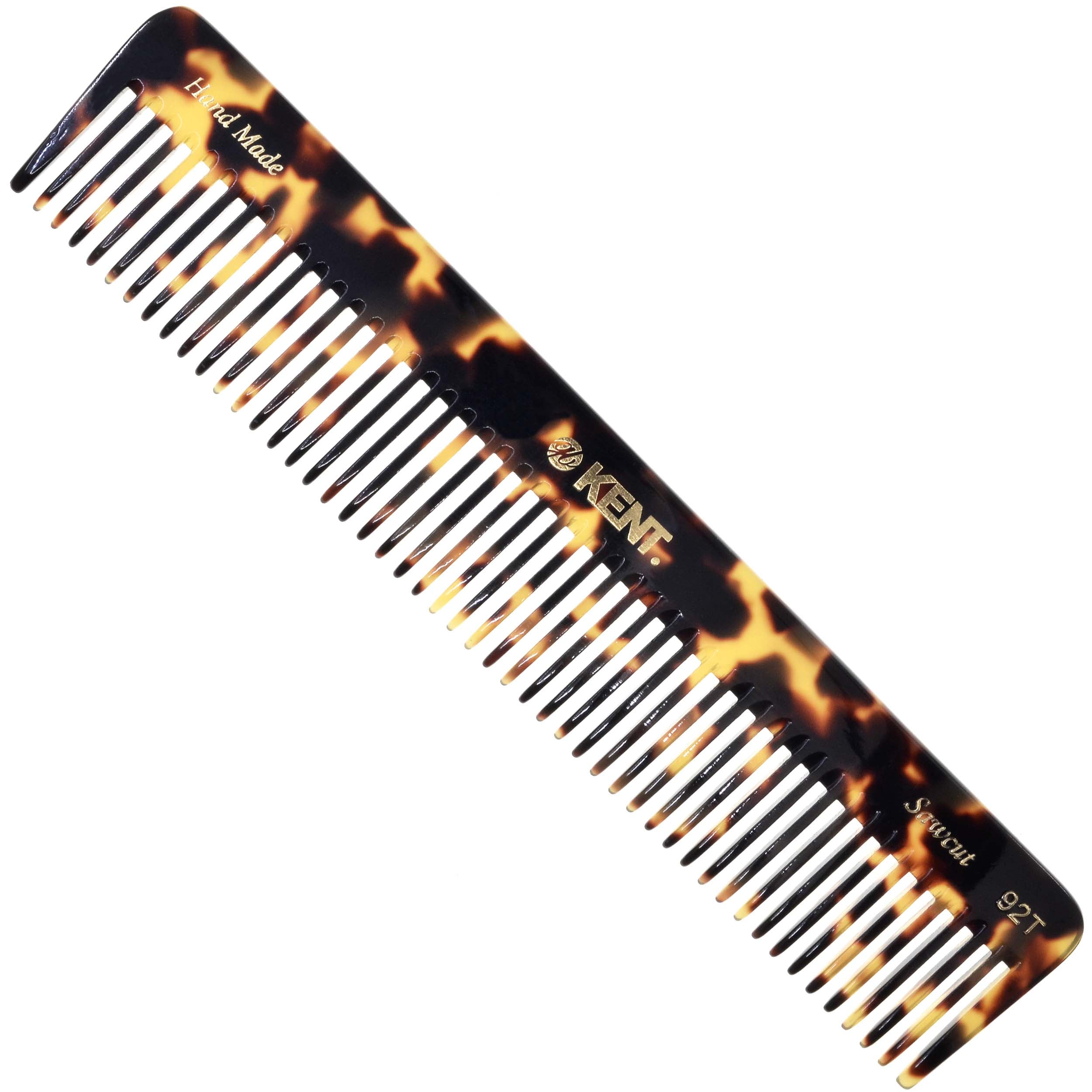 Kent 92TY Wide Tooth Comb Detangler Comb for Curly Hair, Detangling ...