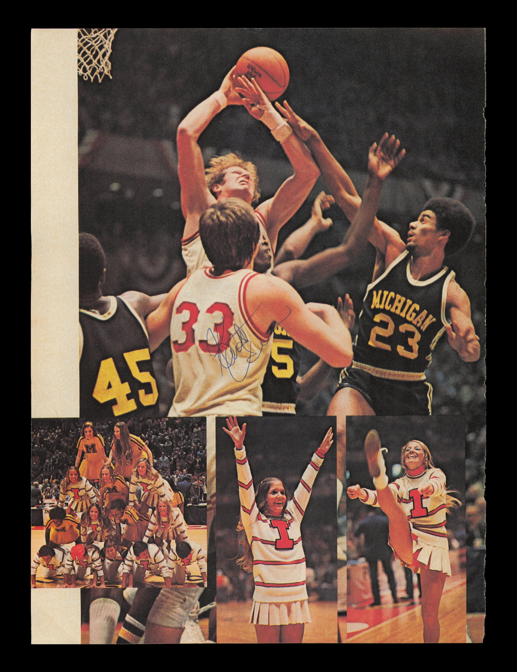 Kent Benson Autographed 8x11 Magazine Photo Indiana SKU #238042 ...