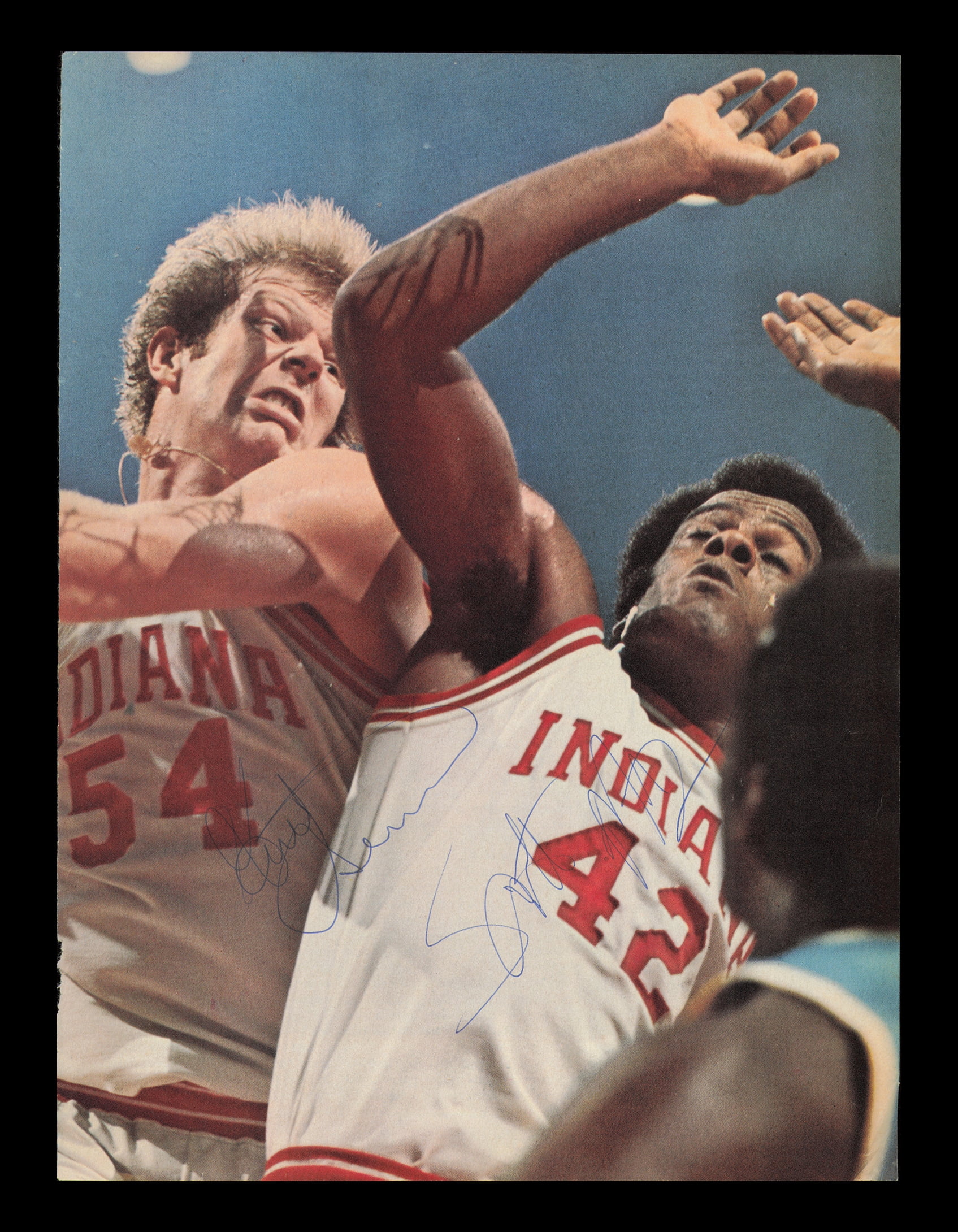 Kent Benson & Scott May Autographed 8x11 Magazine Photo Indiana SKU ...