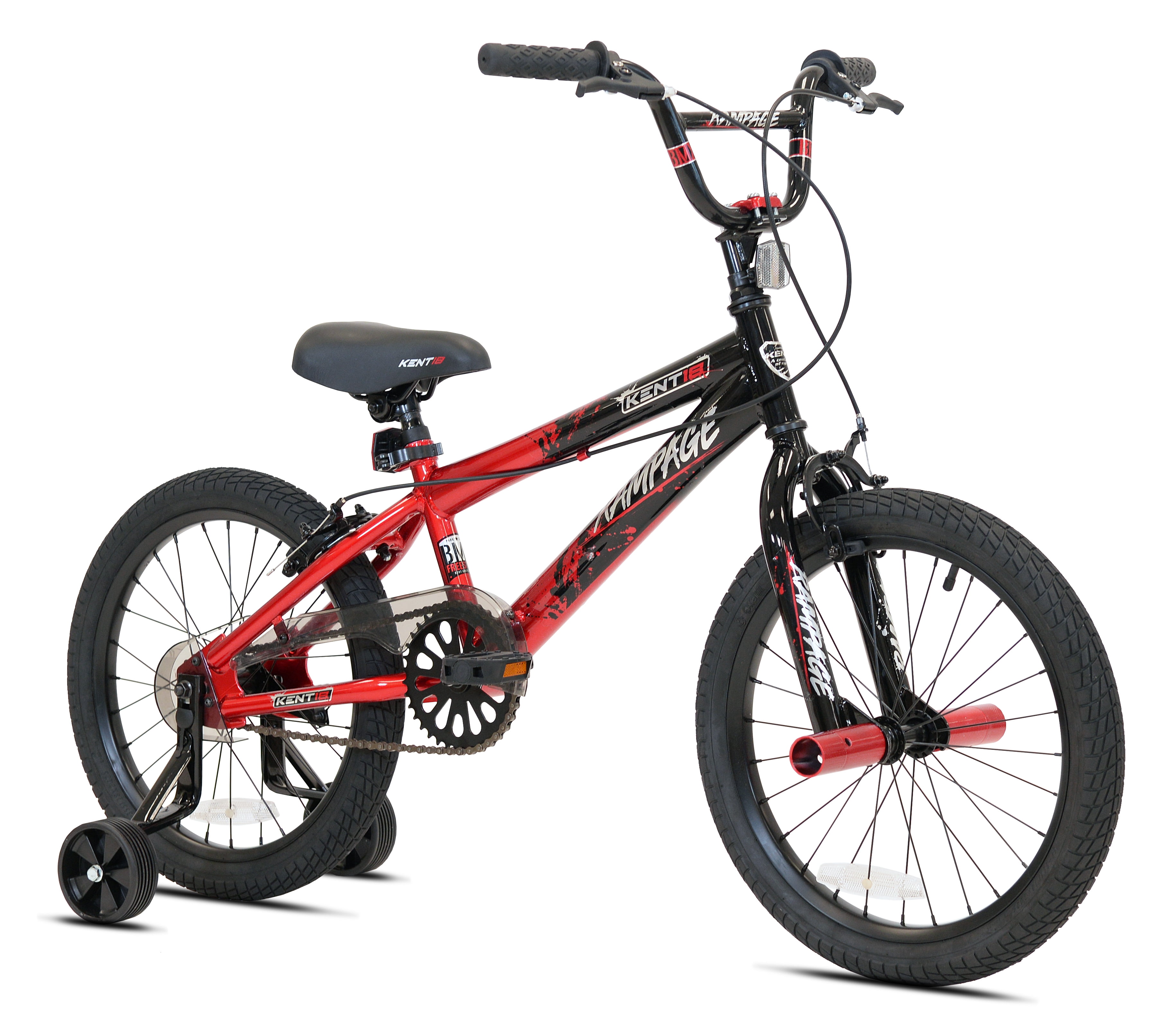 Kent Bicycles 18 in. Rampage Boy's BMX Child Bicycle, Red and Black ...