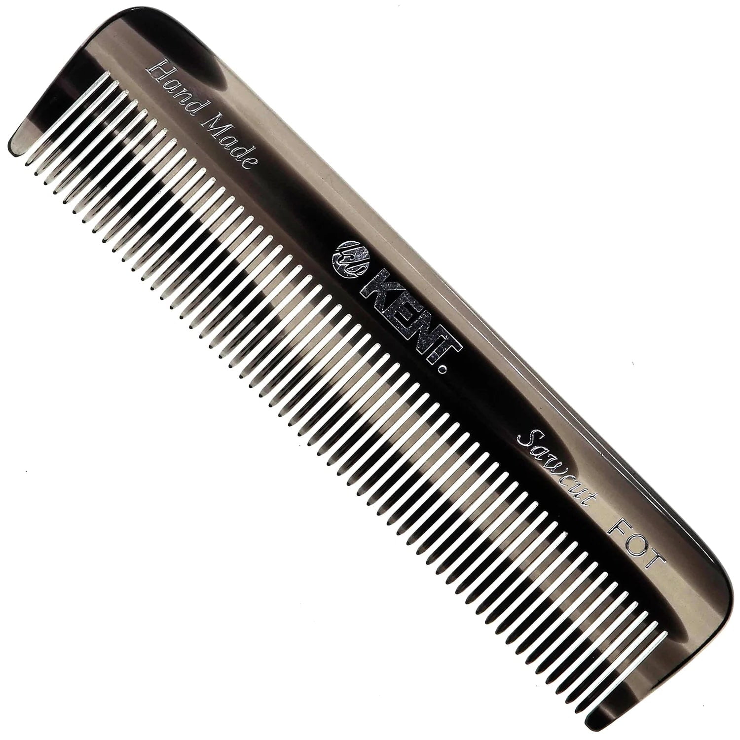 Kent, All Fine Tooth Saw Cut Beard Comb, 4.5 Inch, Travel Size ...