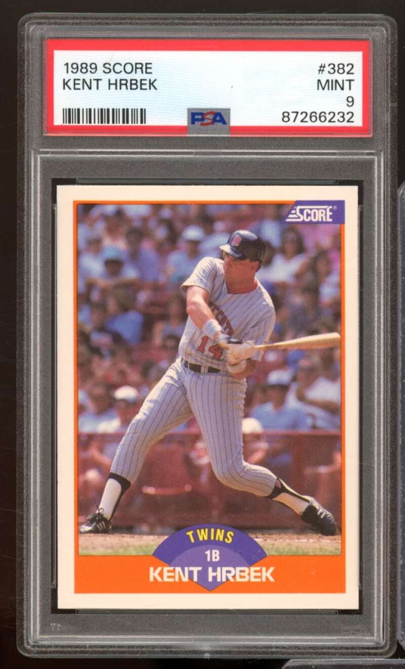 Kent Hrbek Card 1989 Score #382 PSA 9 - Walmart.com