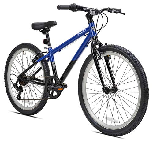 Kent International 24"" Kent 2400 Mountain Bike, Black/Blue - Walmart.com