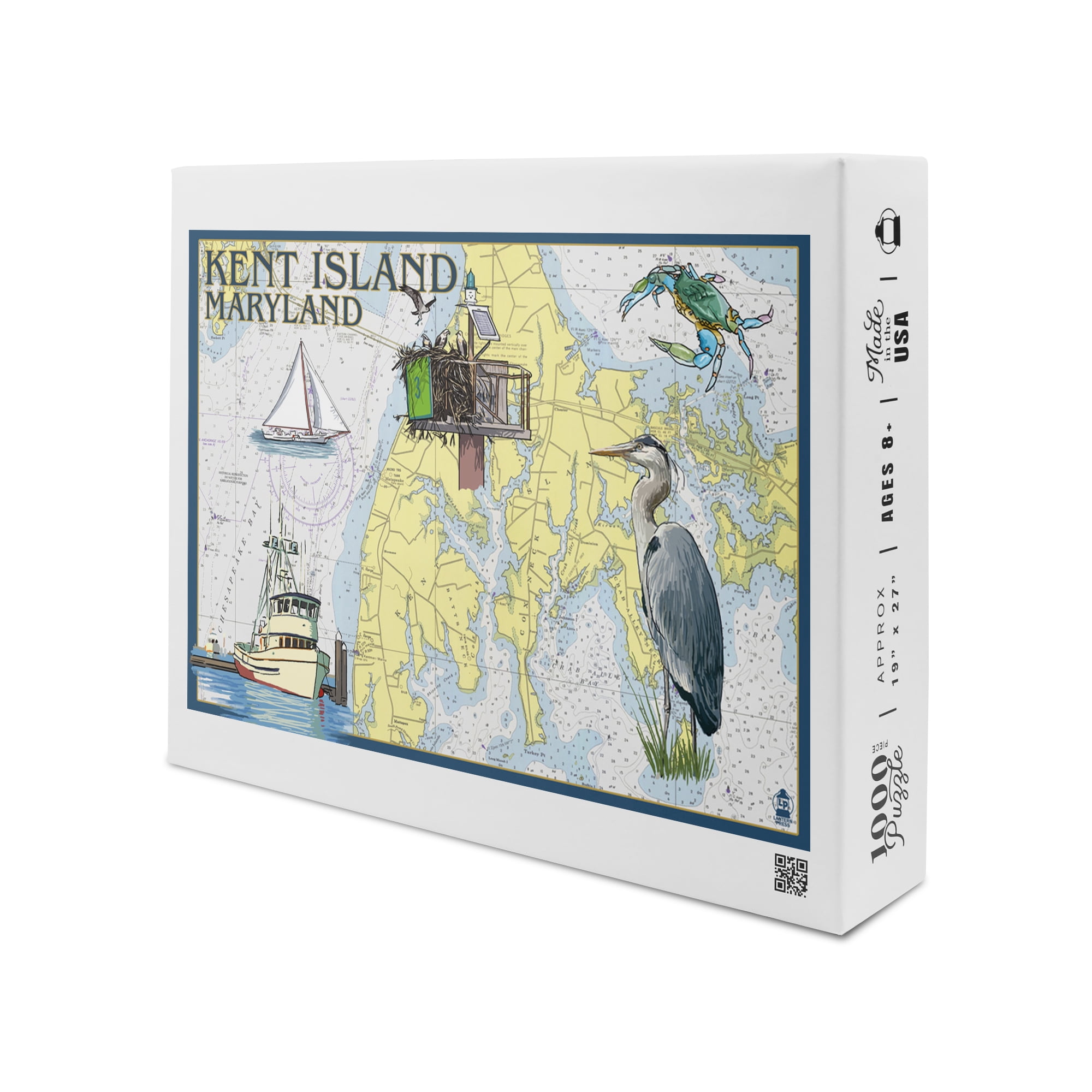 Kent Island, Maryland, Nautical Chart (1000 Piece Puzzle, Size 19x27 ...