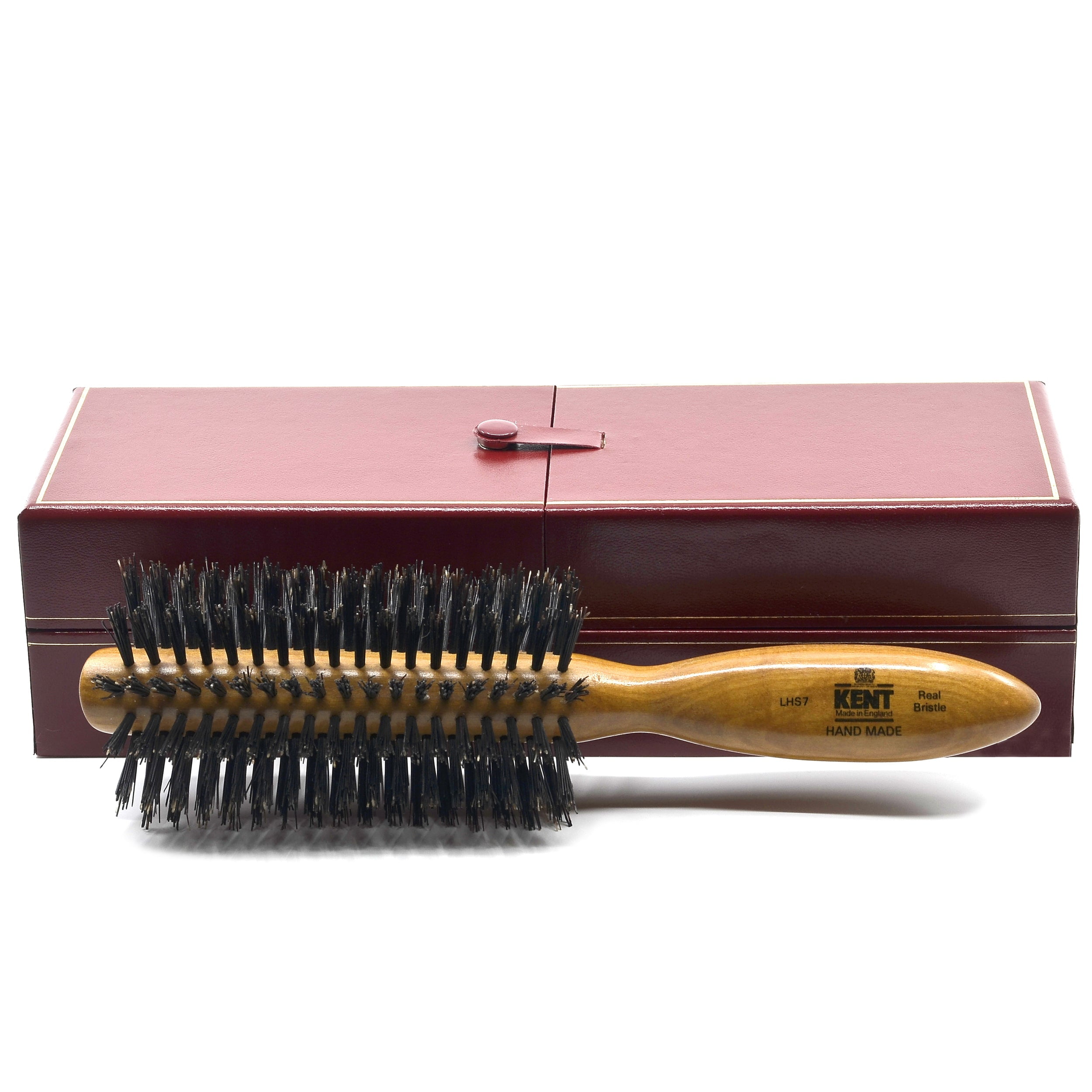 Kent LHS7 Handmade Half Round Satinwood Natural Boar Bristle Hair Brush ...