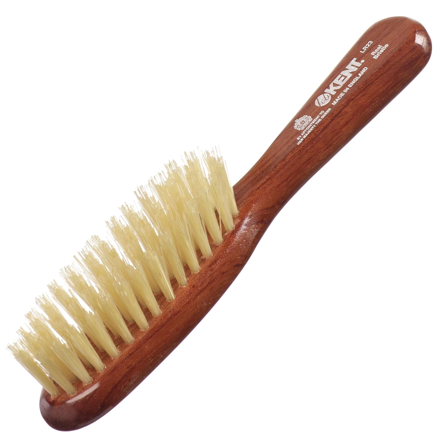 Kent LR23 Finest Ladies Narrow Style, Danta Wood, Pure White Bristle ...