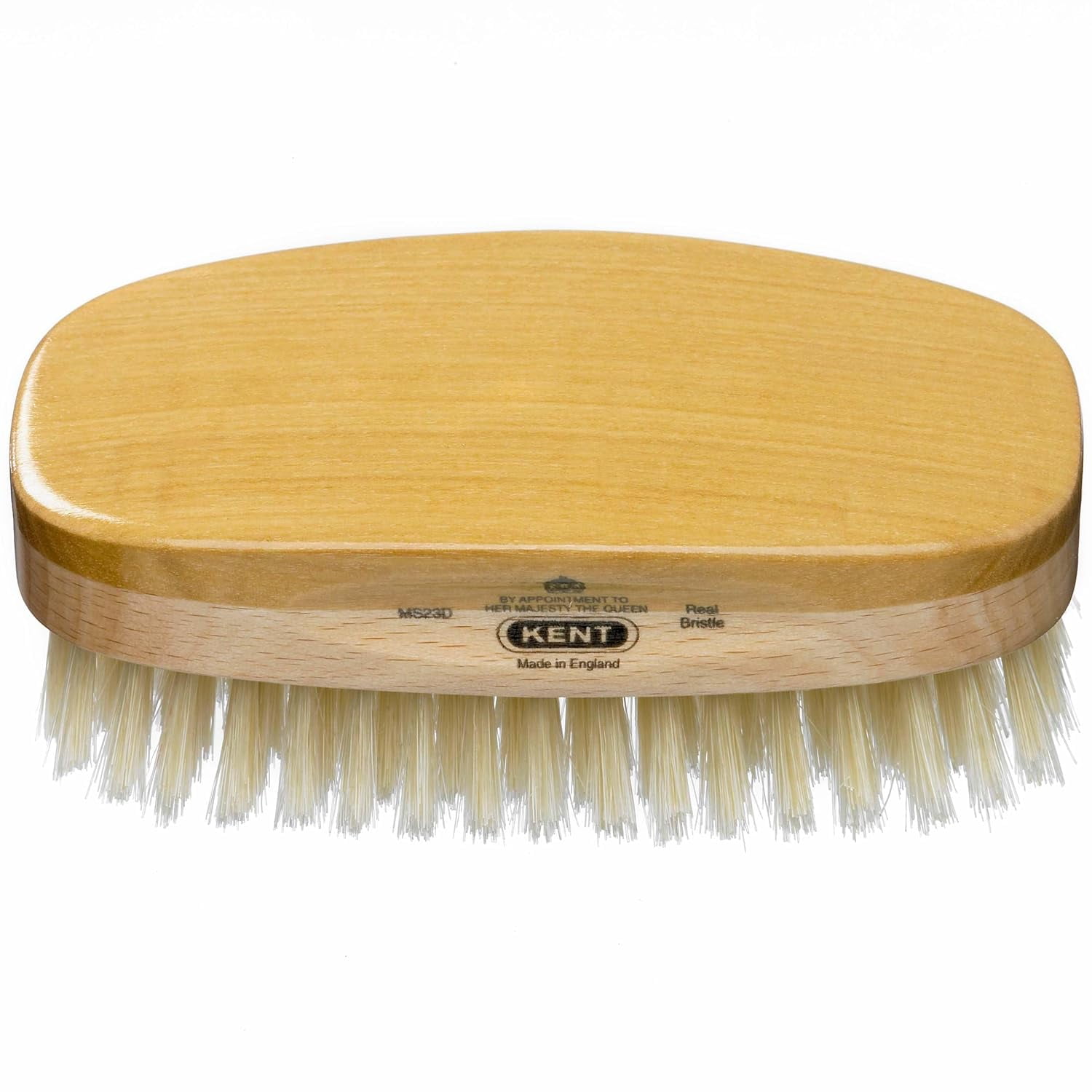 Kent MS23D Finest Men's Military Style Hair Brush - Satin and Beechwood ...
