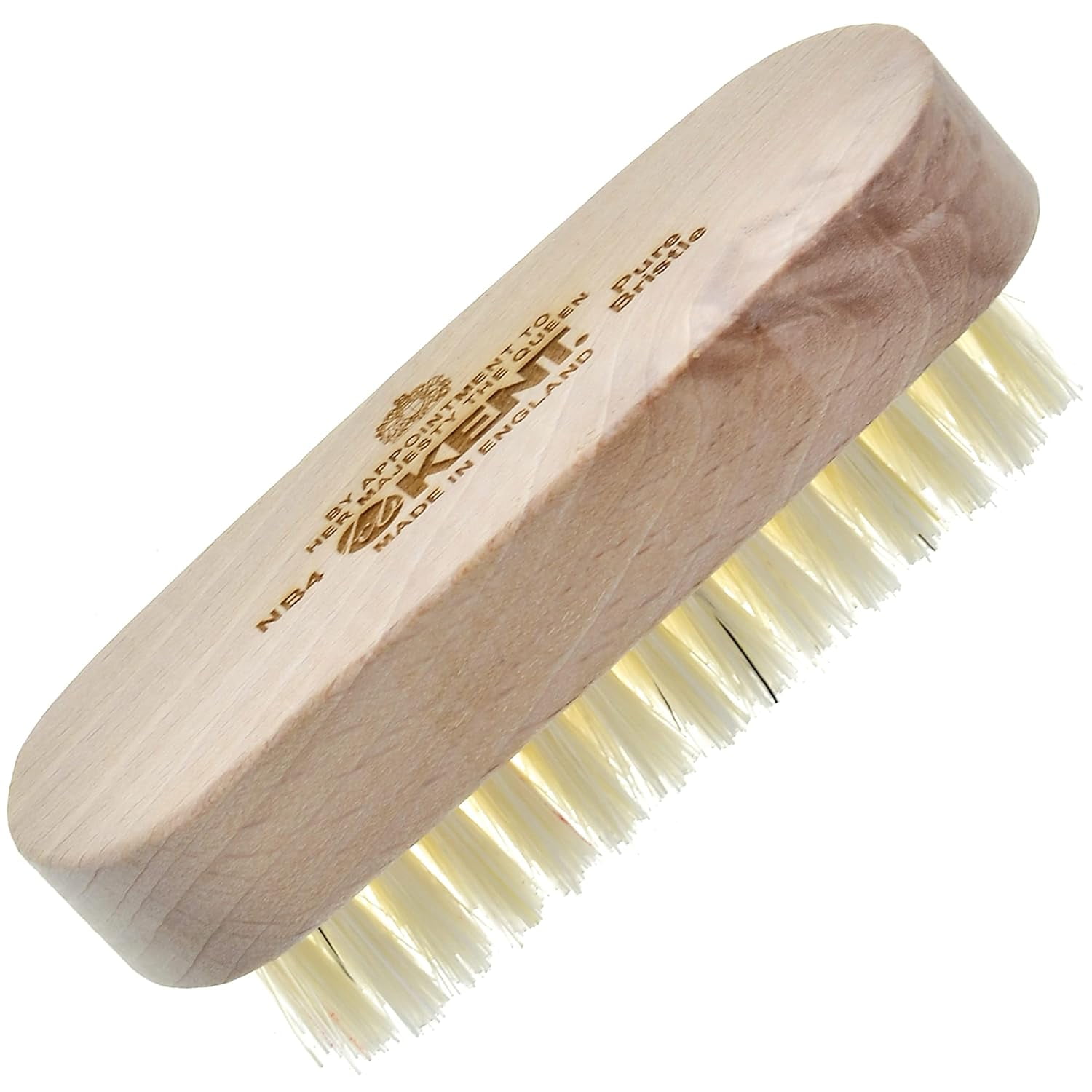 Kent NB4 Natural Bristle Fingernail Brush and Hand Scrub Brush ...