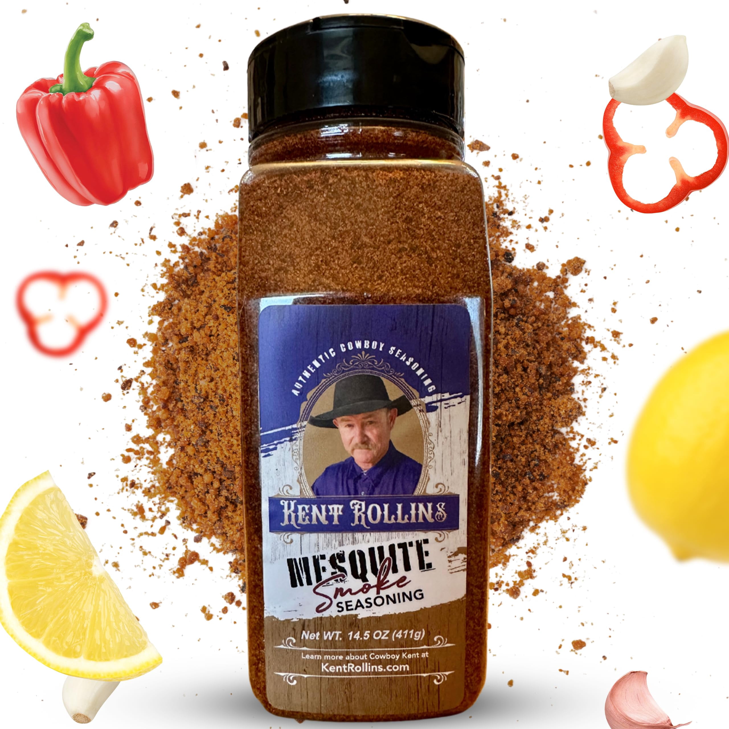 Kent Rollins Mesquite Smoke SAF21 Seasoning - Gluten Free Mesquite ...