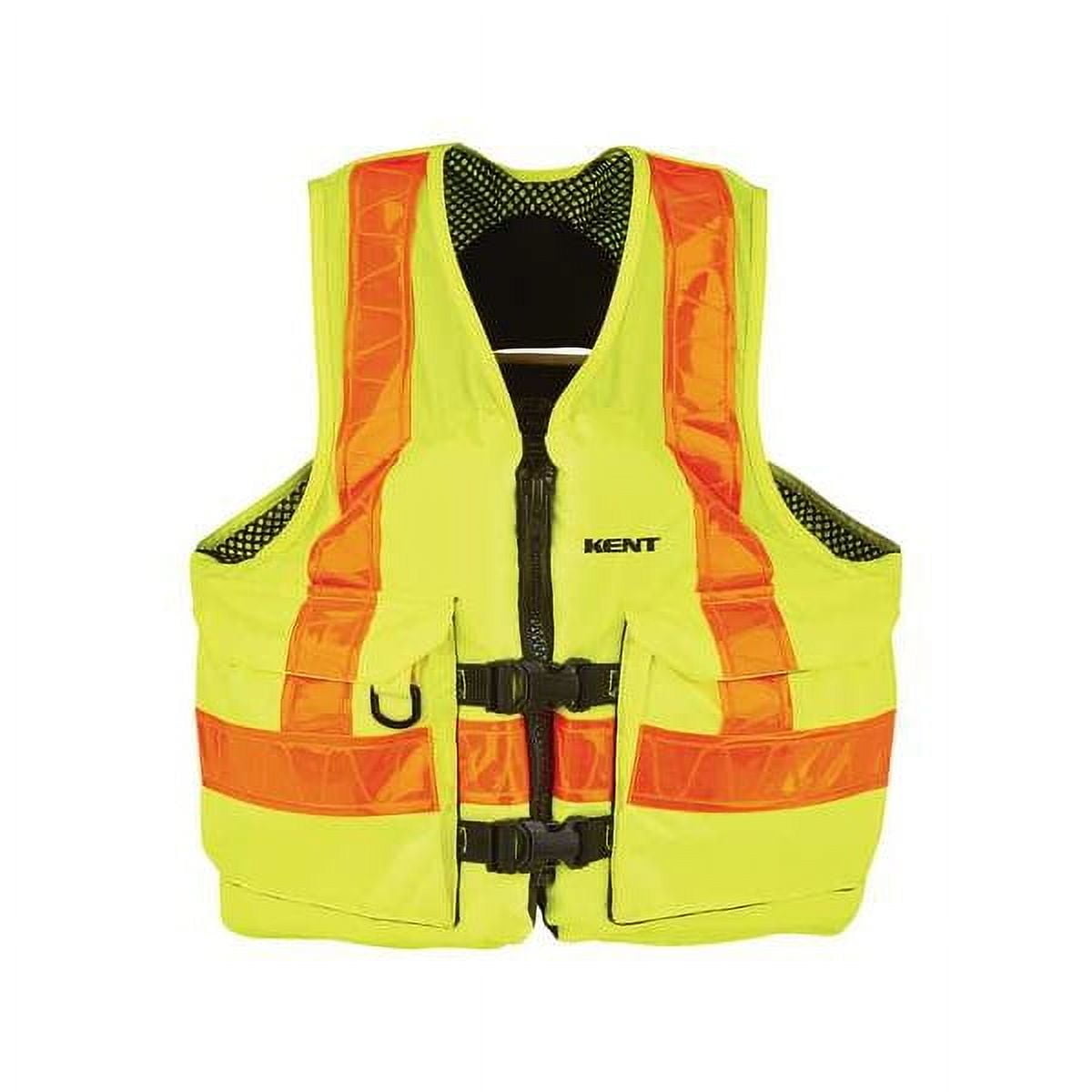 Kent Safety Life Jacket,XL,15.5lb,Foam,Yellow 150800-410-050-23 ...
