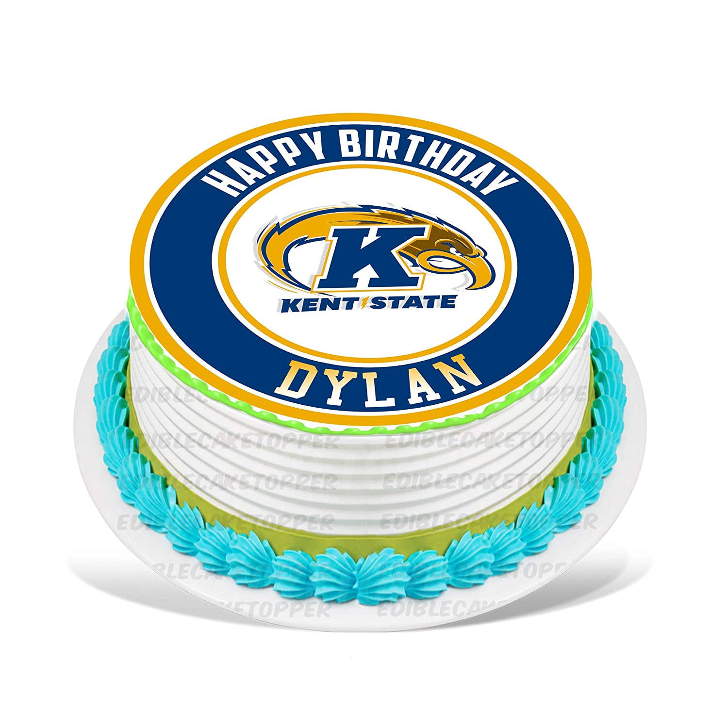 Kent State Edible Cake Image Topper Personalized Picture 8 Inches Round ...