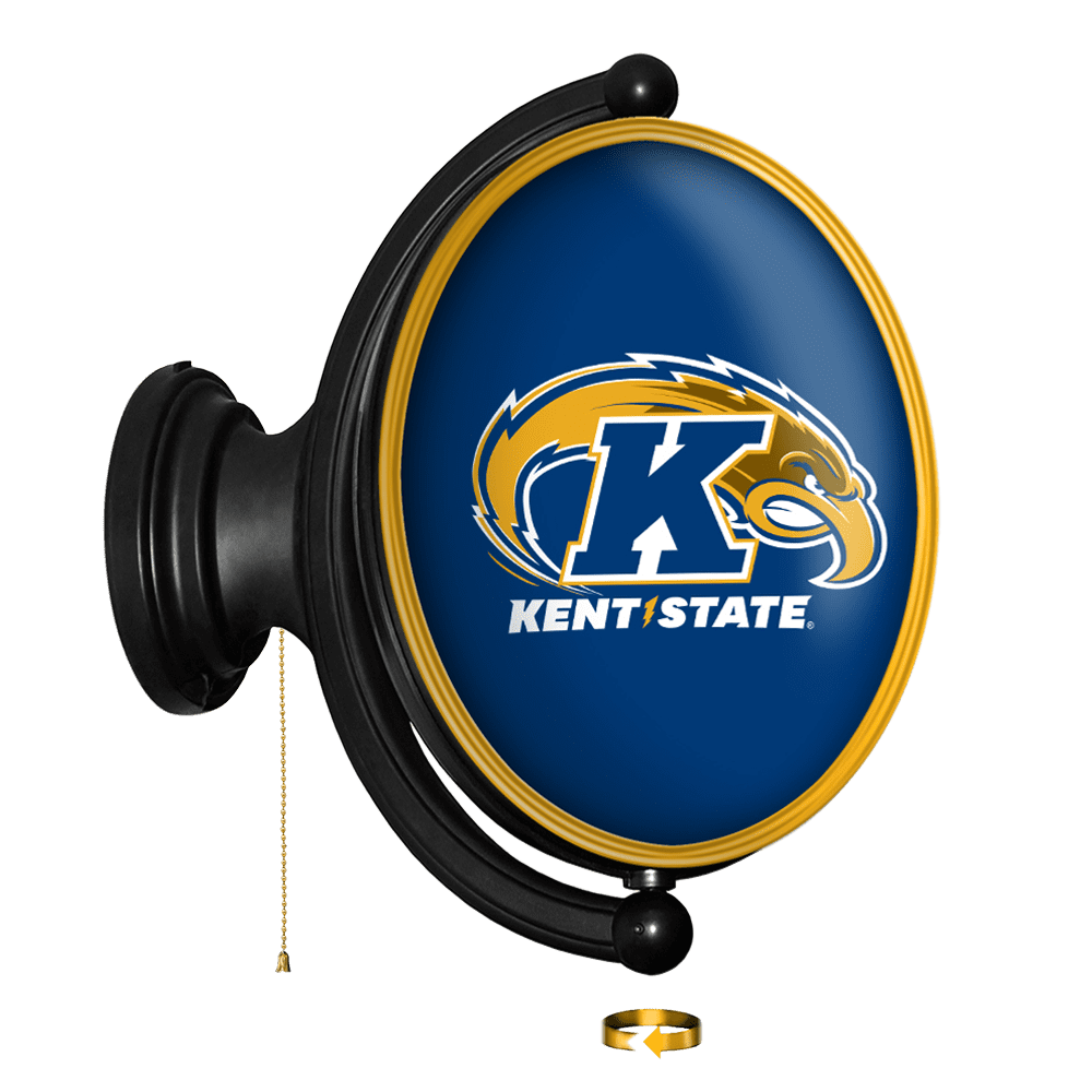 Kent State Golden Flashes: Original Oval Rotating Lighted Wall Sign ...