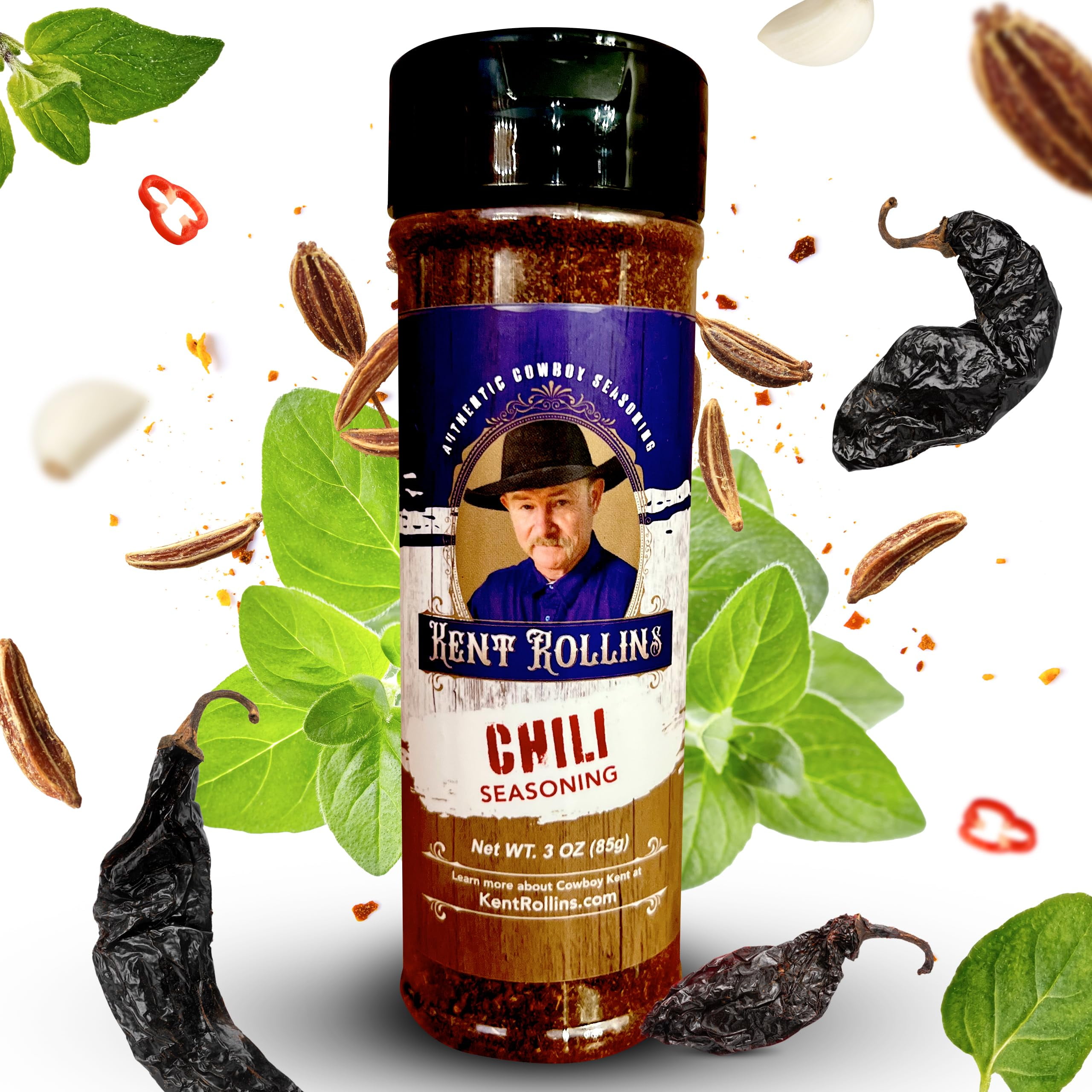 Kent UM1 Rollins Chili Seasoning - Bold & Smokey Chili Mix with Cumin ...