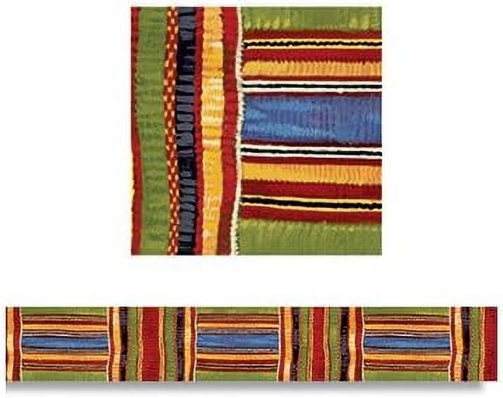 Kente Cloth Straight Edge Classroom Border [Set of 2] - Walmart.com
