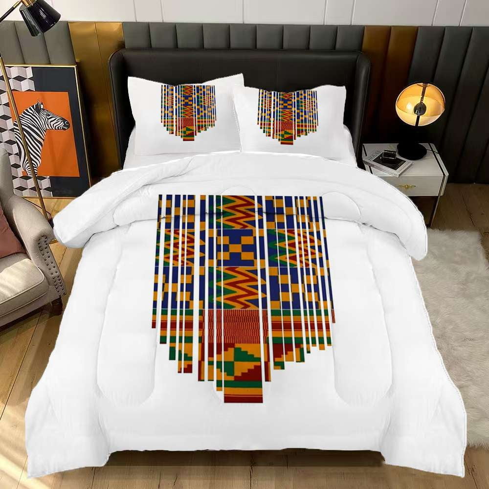 Kente Design African Print African Clothing Comforter Set Full Size ...