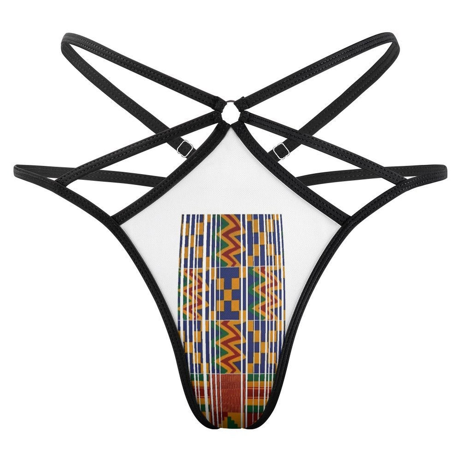 Kente Design African Print African Clothing Open Type Women's Panties ...