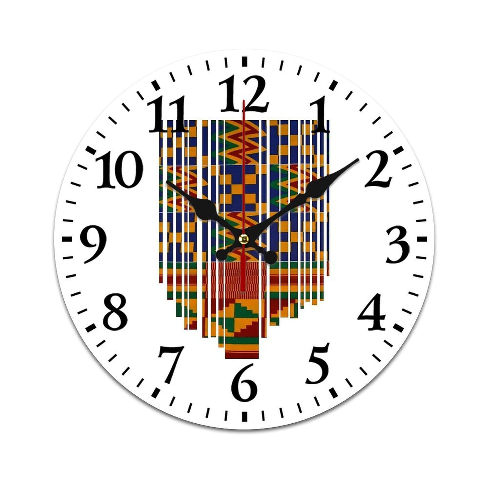 Kente Design African Print African Clothing Wall Clock Modern Design ...