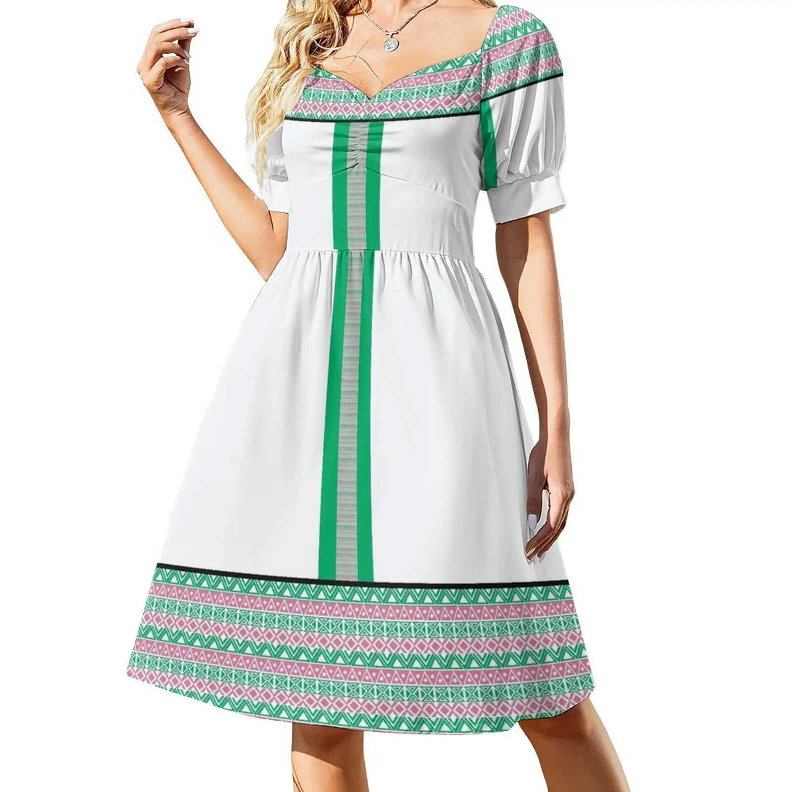 Kente Homage in Pink and Green by HeavenNezCree Dress dress summer 2024 ...