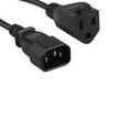 Kentek 1 Feet FT AC Power Adapter / Extension Cable Cord NEMA5-15R ...