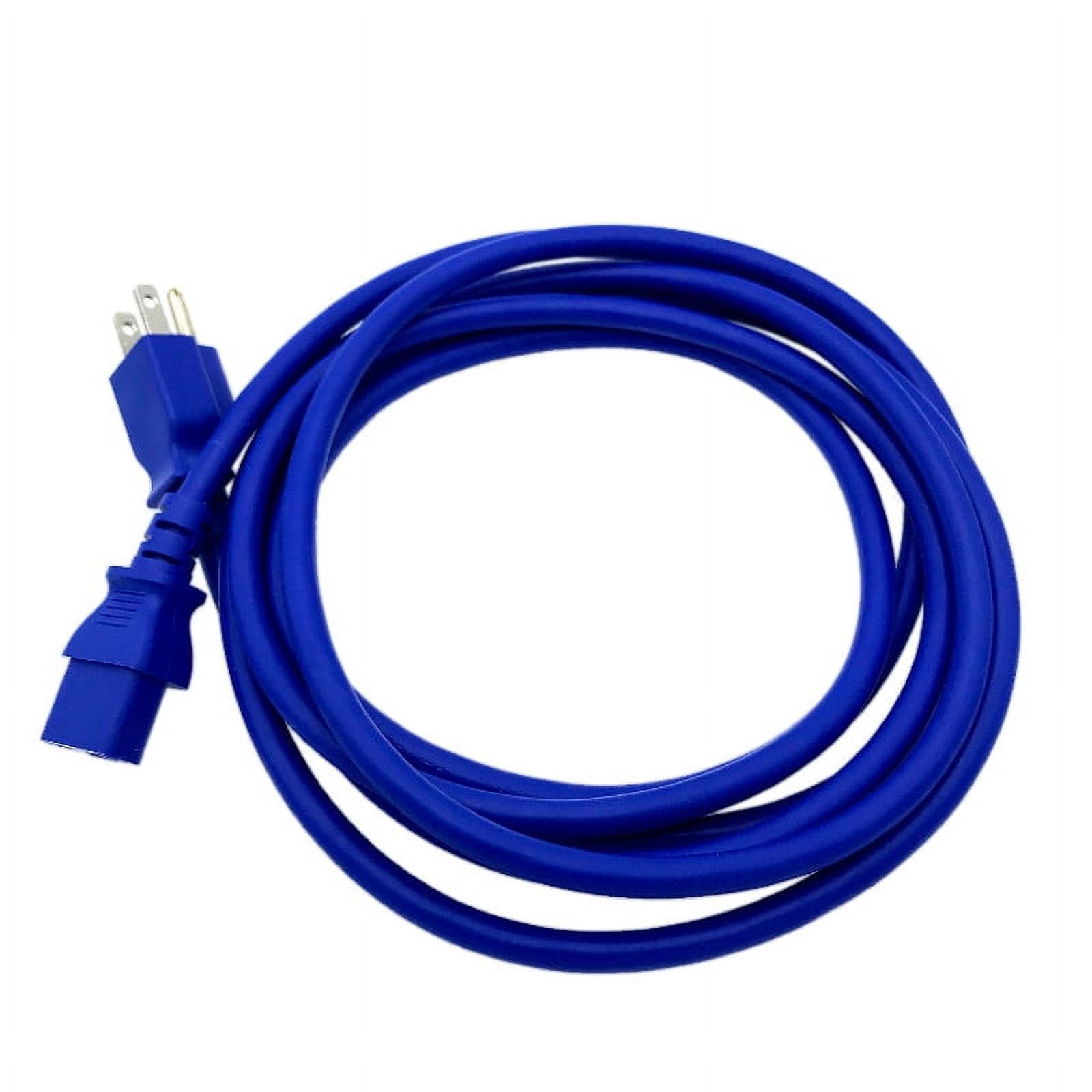 Kentek 10 FT Blue Computer Power Supply AC Cord Cable Wire for HP DELL ...