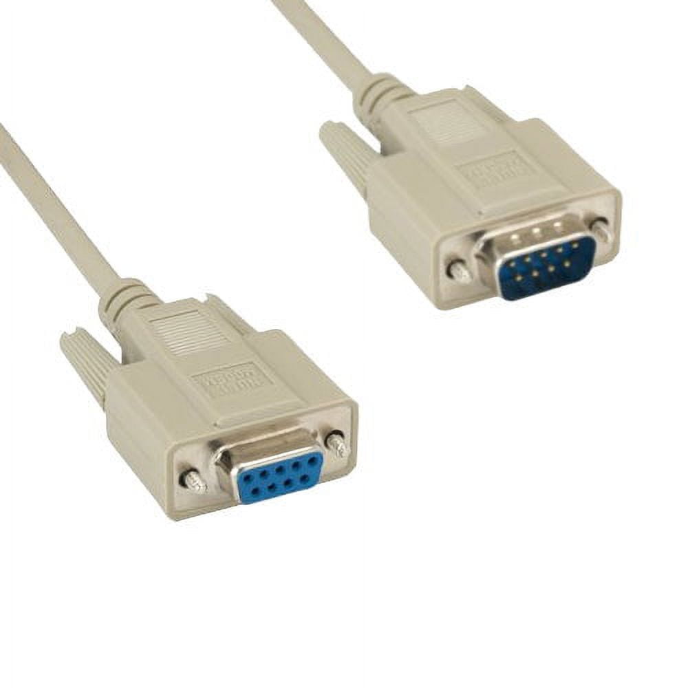 Kentek 10 Feet FT DB9 Null Modem Serial Cable Cord Extension 28 AWG RS ...