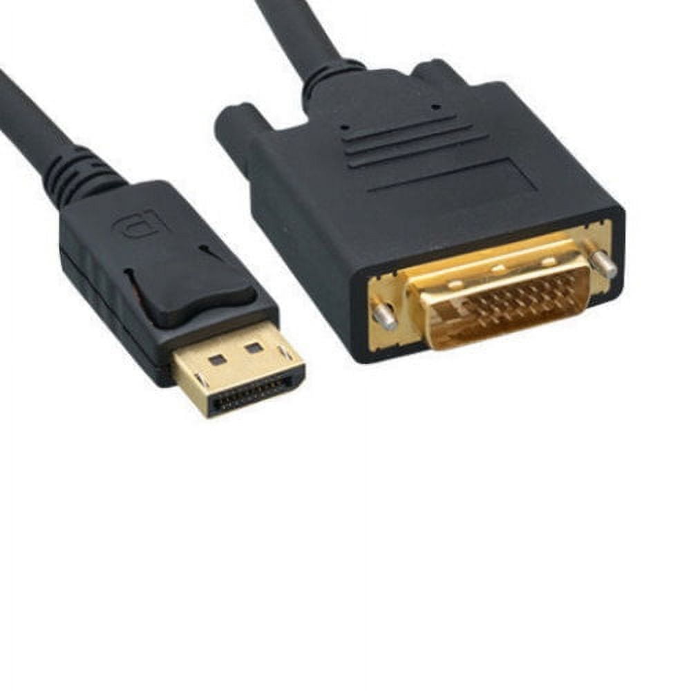 Kentek 10 Feet FT DisplayPort Display Port to DVI digital DVI-D male to ...