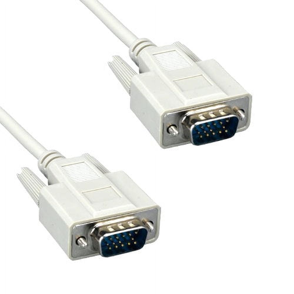 Kentek 15 Feet FT Standard VGA HD15 male to male M/M video cable cord ...