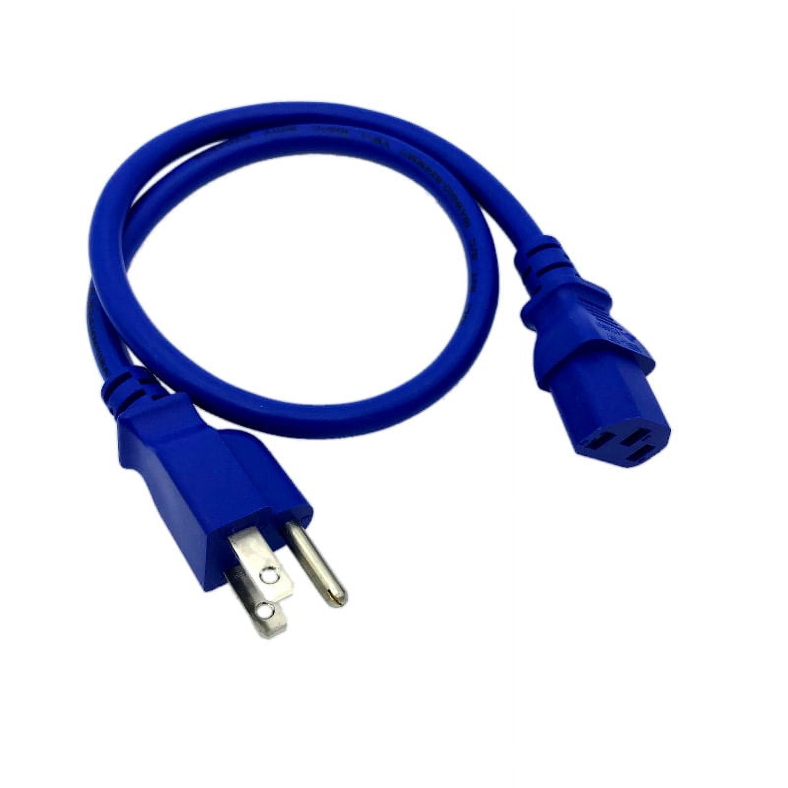 Kentek 2 FT Blue AC Power Cord Cable for Dell Inspiron 560 531 540 545 ...