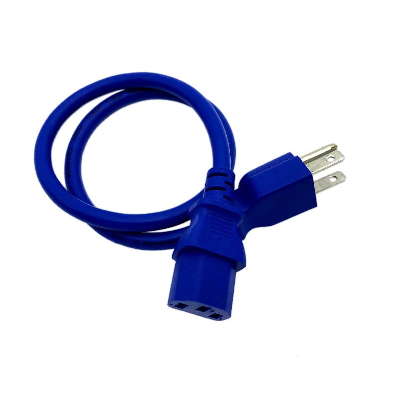 Kentek 2 FT Blue AC Power Cord for ION Block Rocker iPA76C iPA76A ...