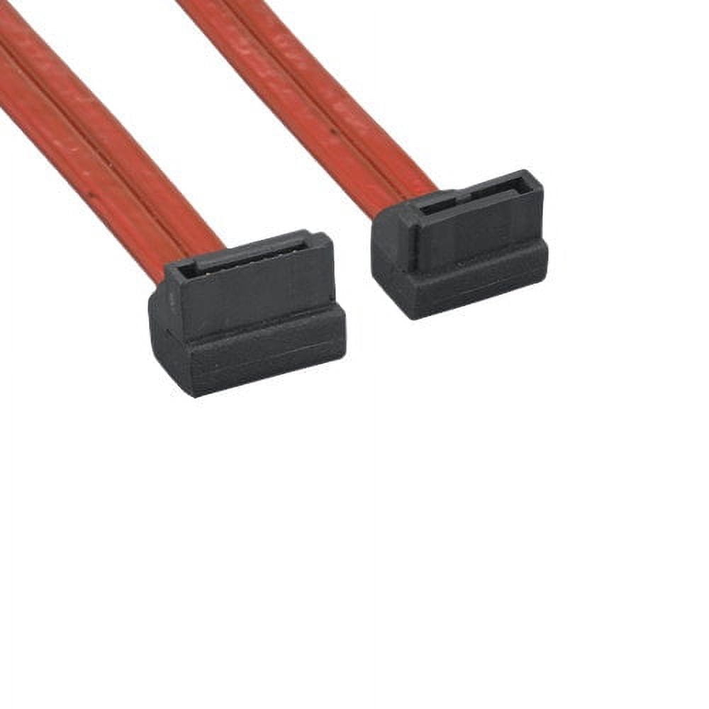 Kentek 3 Feet FT SATA Angled Device Cable Cord 26 AWG 7 Pin Serial ATA ...