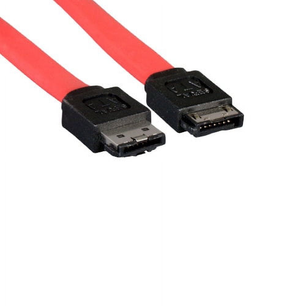 Kentek 3 Feet FT eSATA to SATA Device Cable Cord 26 AWG 7 Pin Serial ...