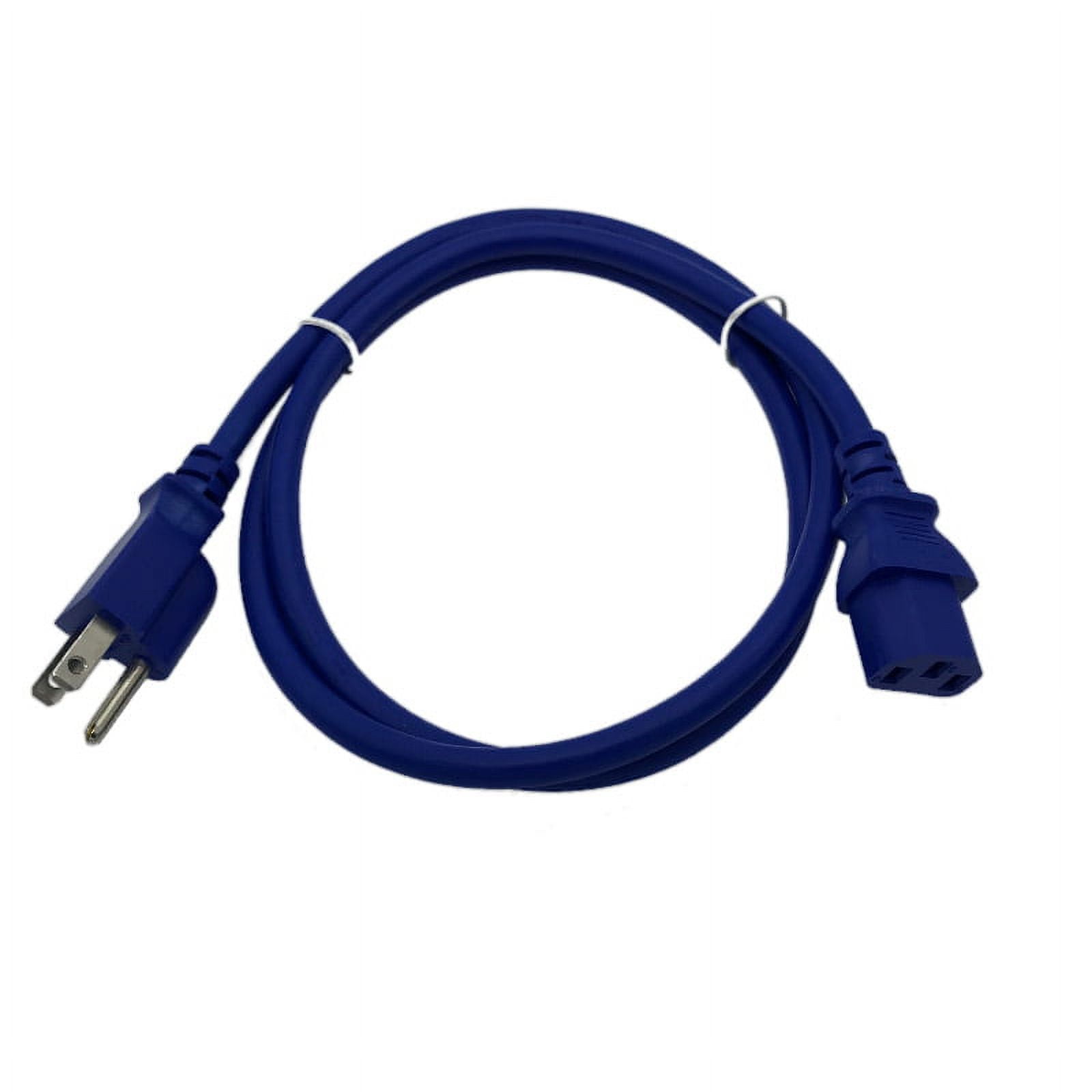Kentek 4 FT Blue 3 Prong AC Power Cable Cord for VIZIO LG SAMSUNG ...