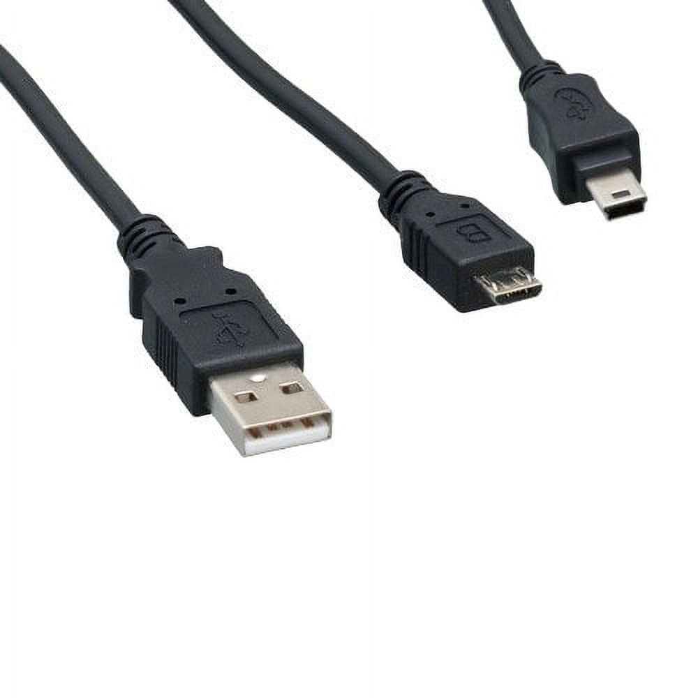 Kentek 5ft USB 2.0 A to Mini/Micro B 5 Pin Cable, Data Transfer/Charge ...