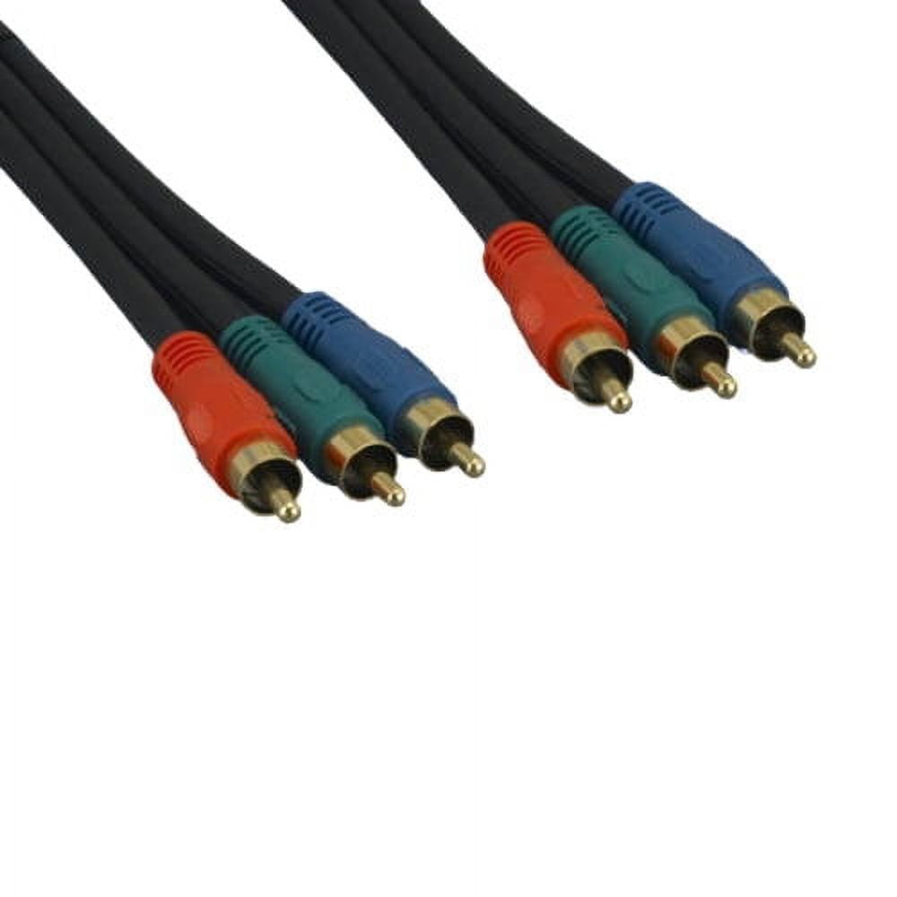 Kentek 6 Feet FT Premium 3 RCA RGB red green blue component video cable ...