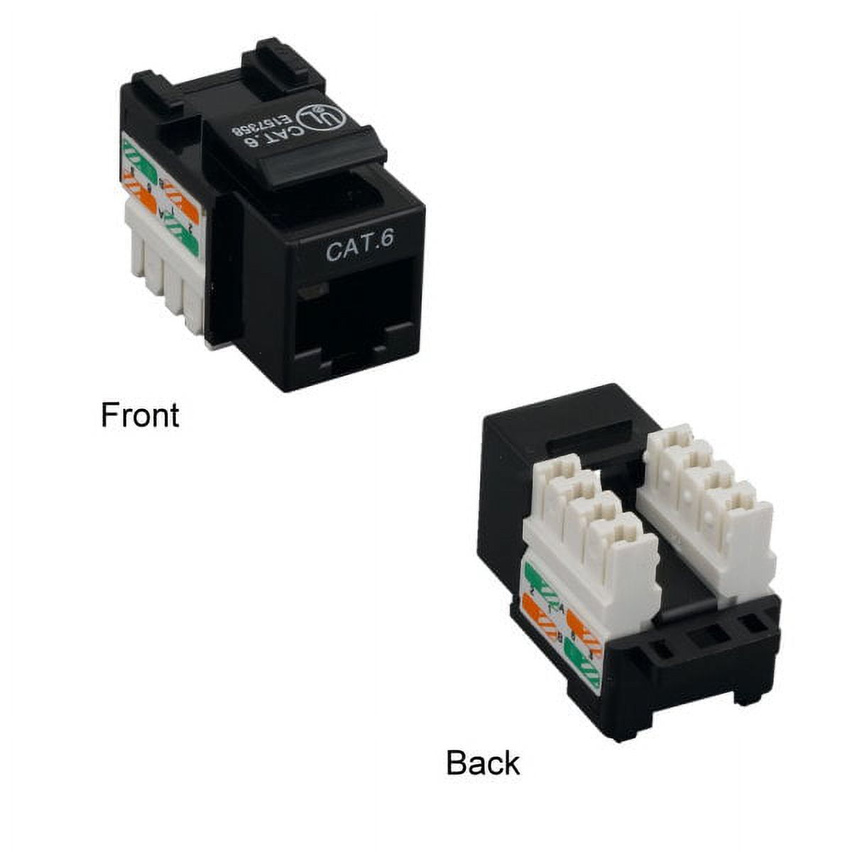 Kentek CAT6 Punch Down Keystone Jack RJ45 Category 6 Ethernet Network ...