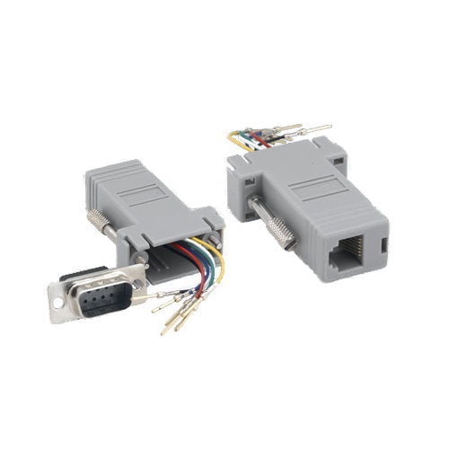 Kentek D-Sub Modular Adapter DB9 Male to RJ12 RJ-12 Female M/F Serial ...