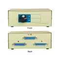 Kentek DB25 2 Way Manual Data Switch Box RS-232 Parallel Serial D-Sub ...
