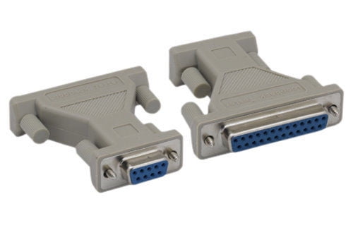 Kentek DB9 9 Pin to DB25 25 Pin Molded Serial Loop Back Tester Adapter ...