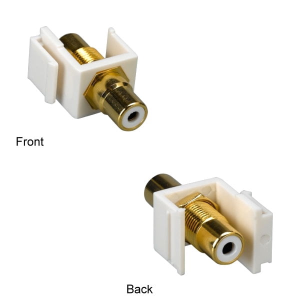 Kentek RCA Keystone Insert Feedthrough Type Gold Plated Connector Video ...