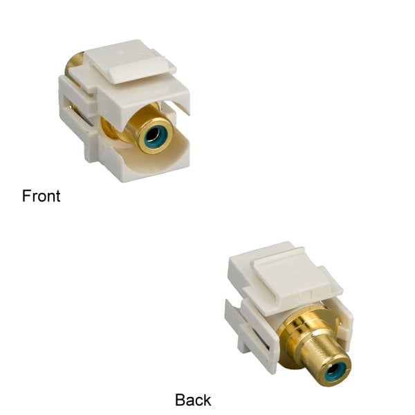 Kentek RCA Keystone Insert Recessed Type Gold Plated Connector Video ...